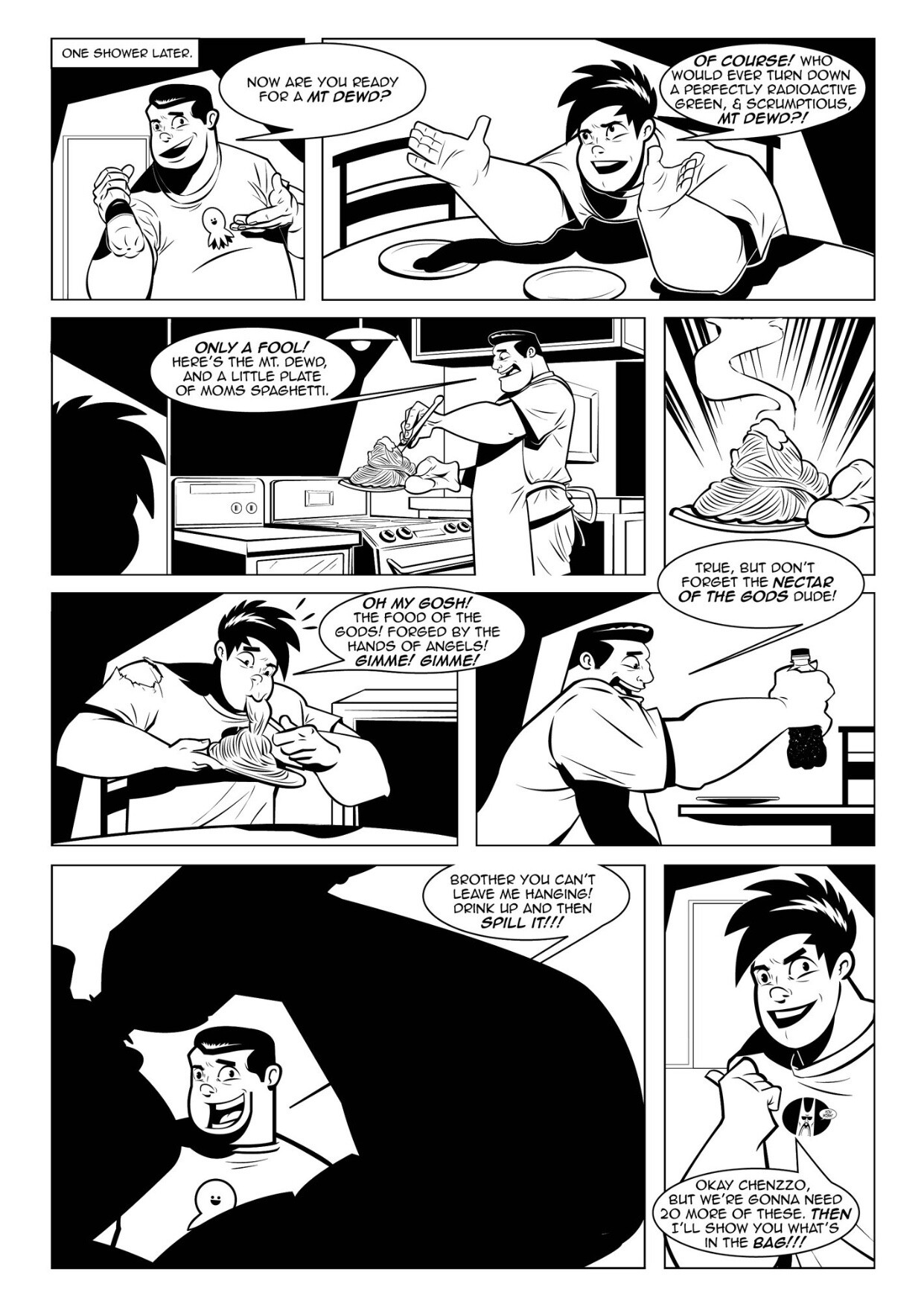 ArtStation - COMIC BOOK PAGES - “MEAT & POTATOES Page 13”