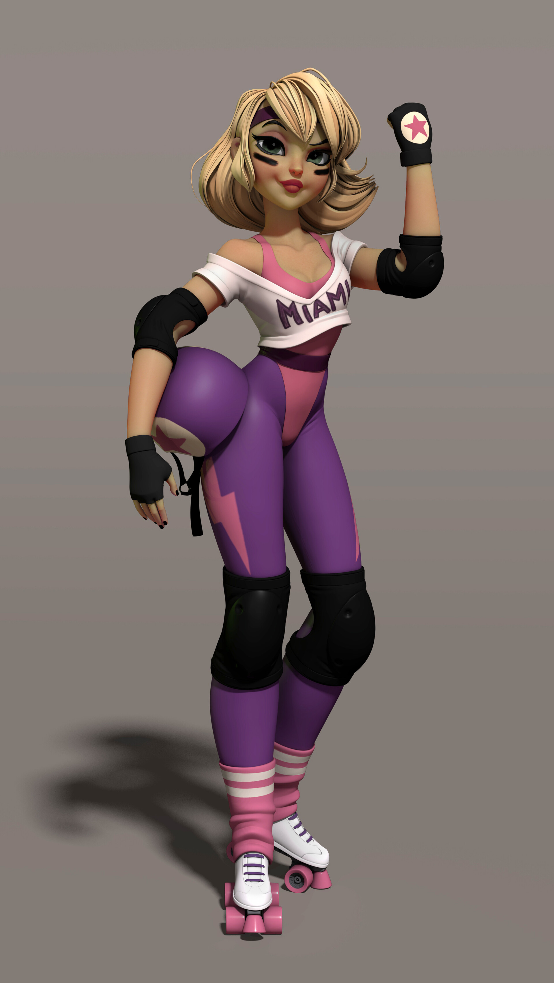 ArtStation - RollerDerby Kylie Silverhawk
