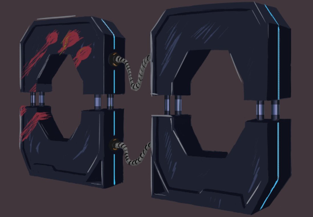 ArtStation - Futuristic Handcuffs - V1