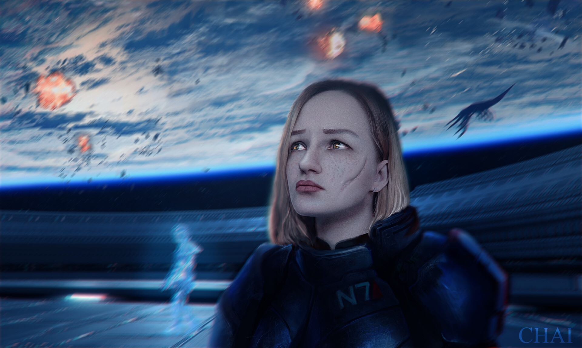 ArtStation - Commander Shepard
