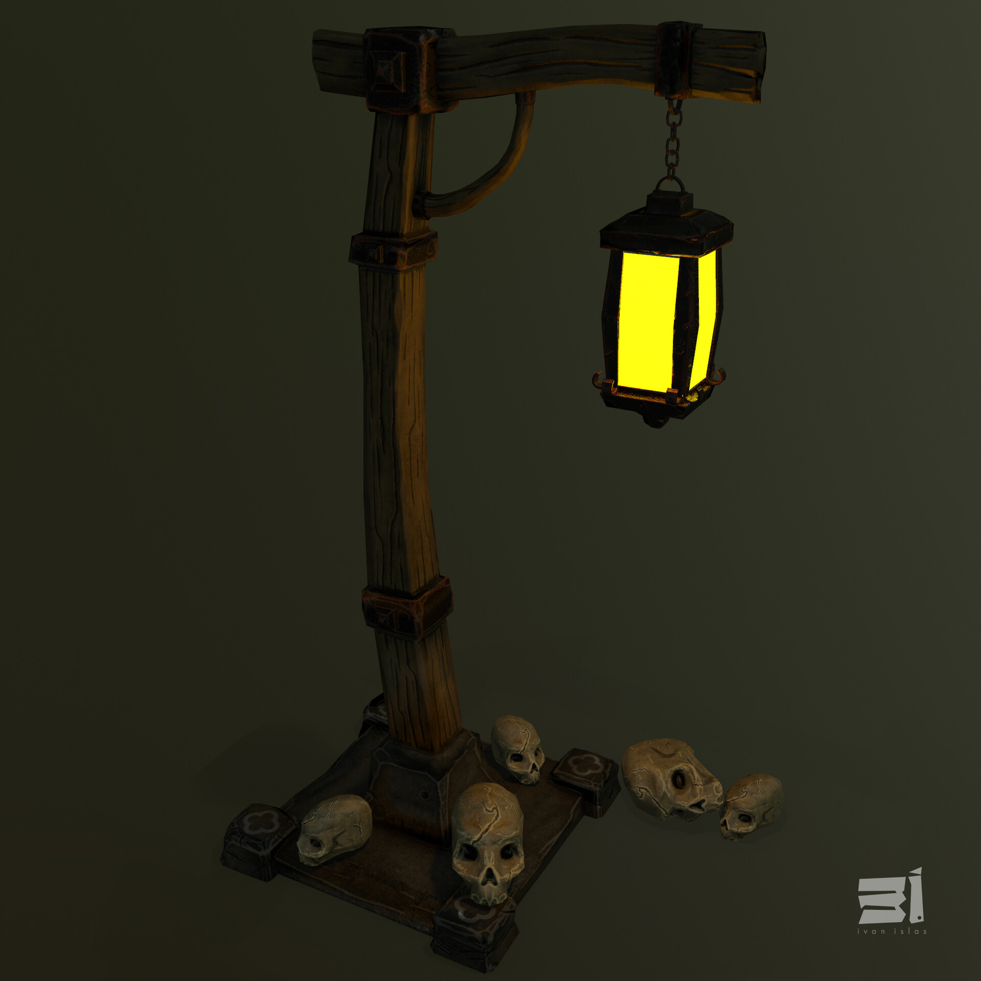 ArtStation - stylized lantern