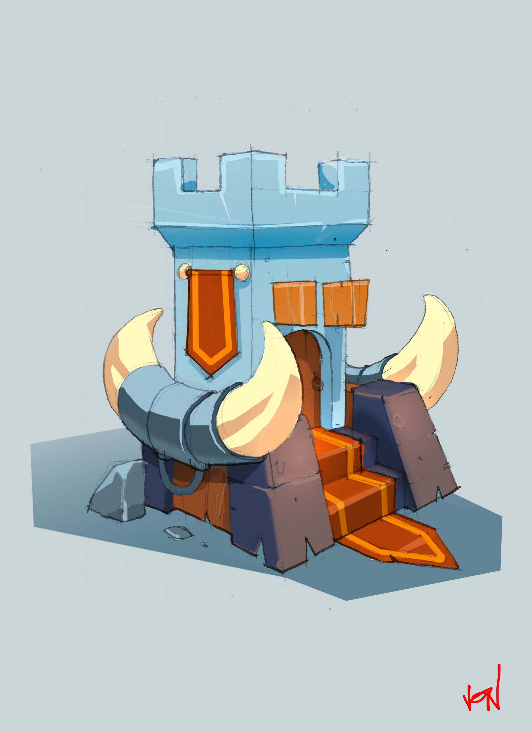 ArtStation - Styleized Tower Concept