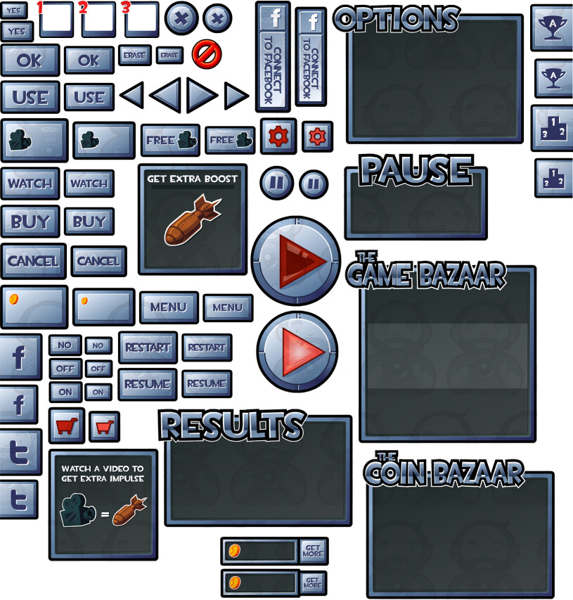ArtStation - Game UI assets