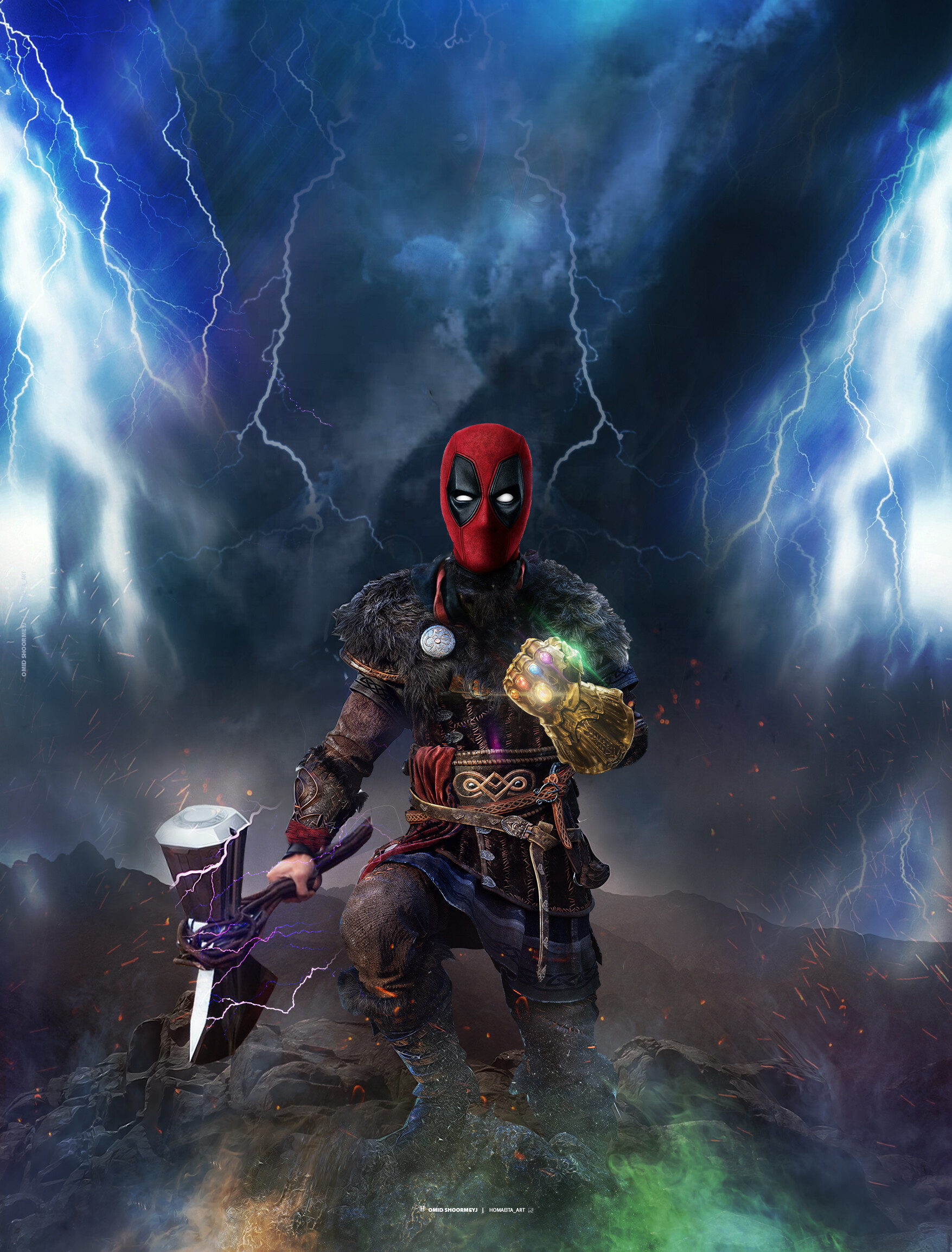 ArtStation - Deadpool in valhalla