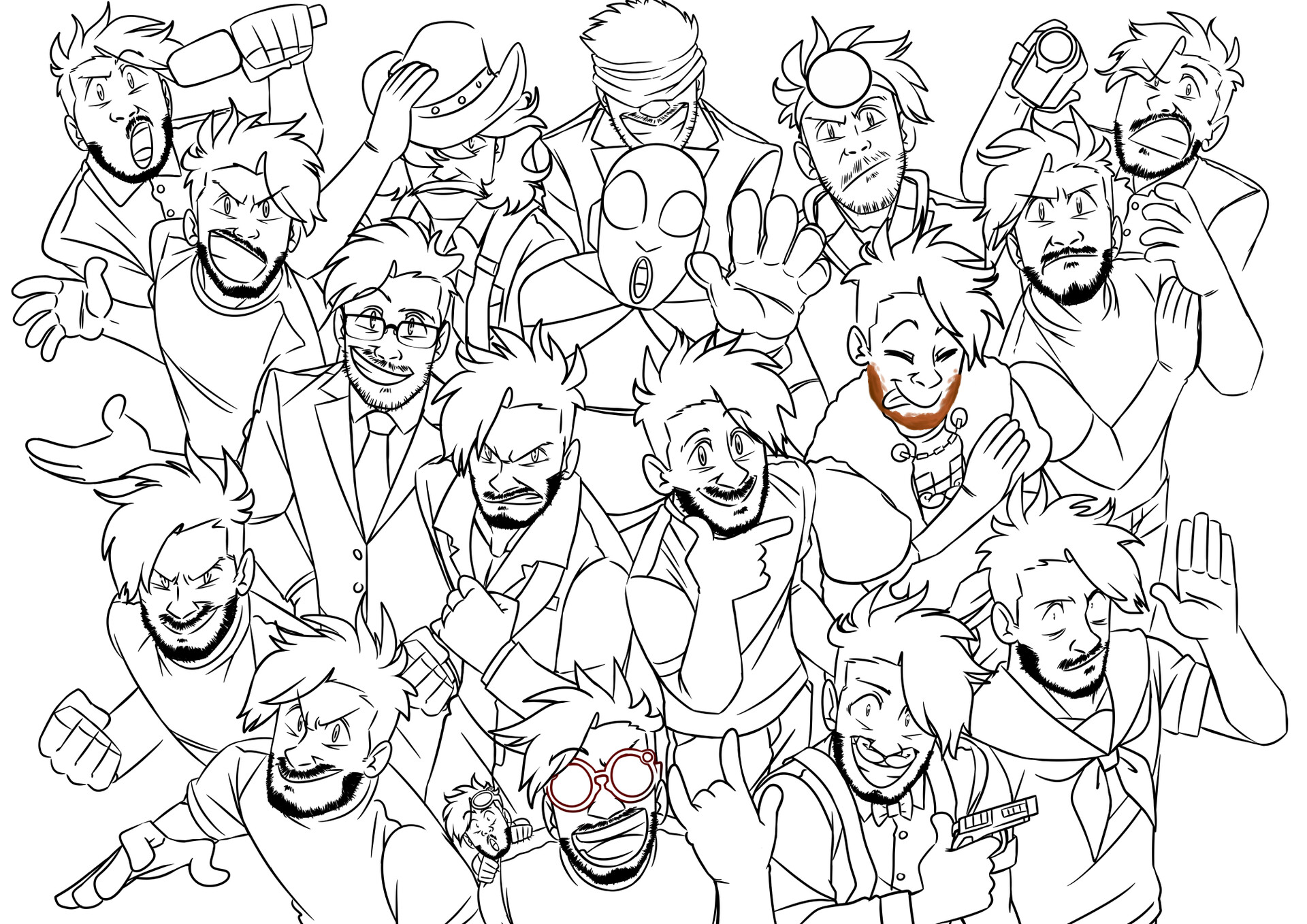 markiplier coloring pages