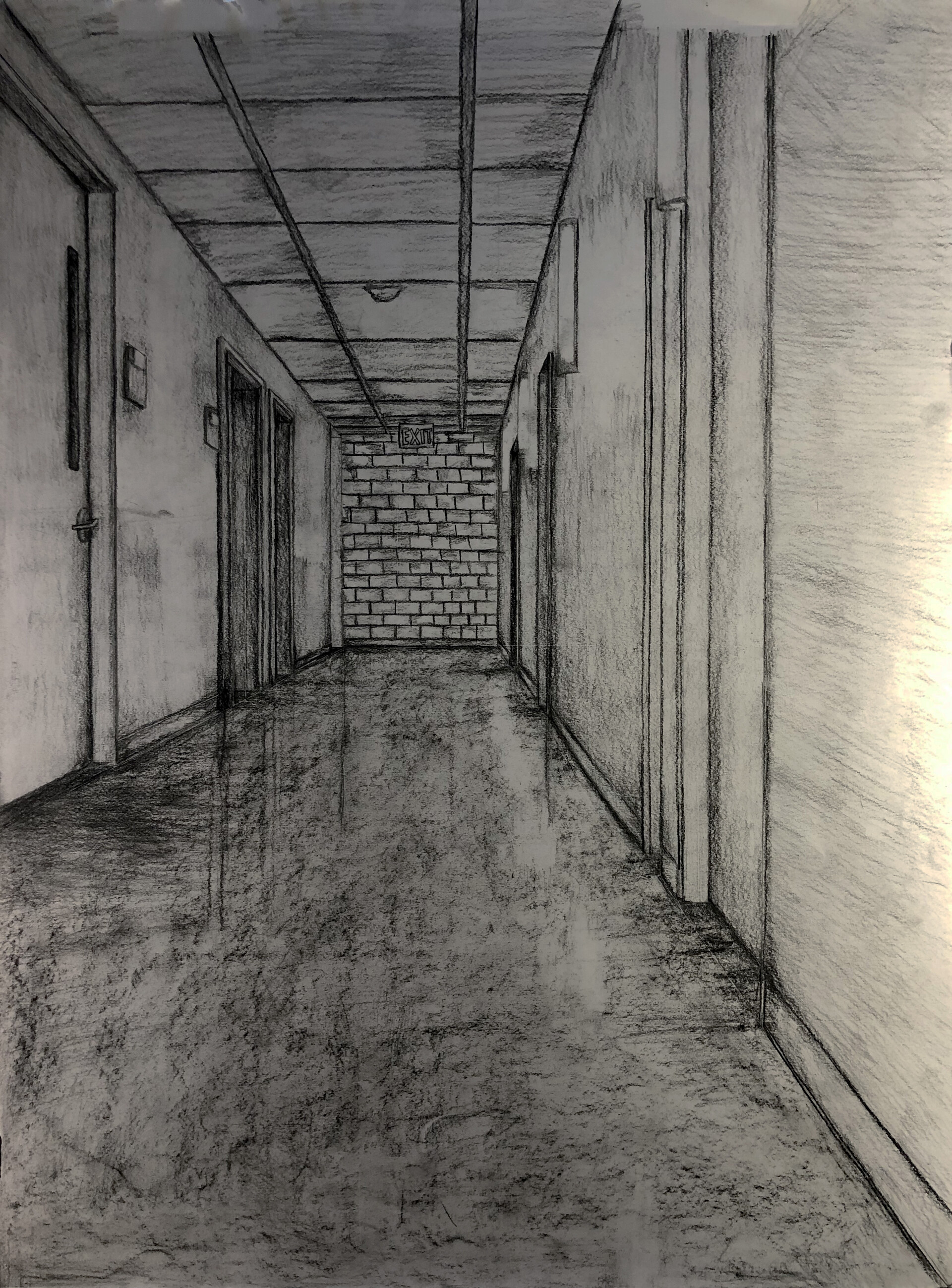 ArtStation - Charcoal Hallway