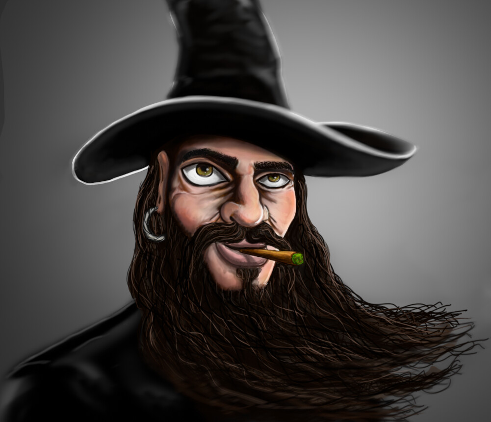 ArtStation - Drunk Wizard looking for a light