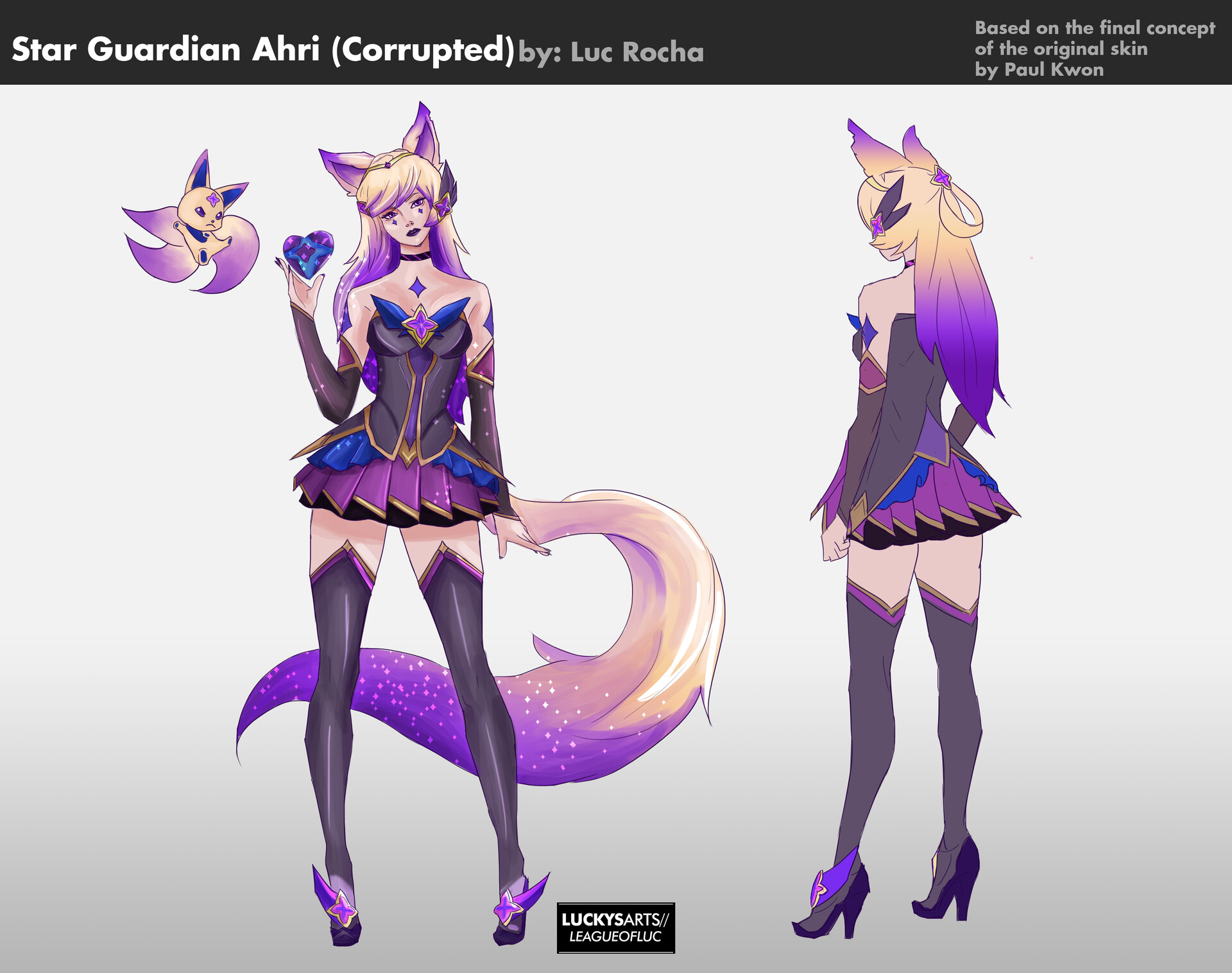 ArtStation - Corrupted Star Guardian Ahri Concept