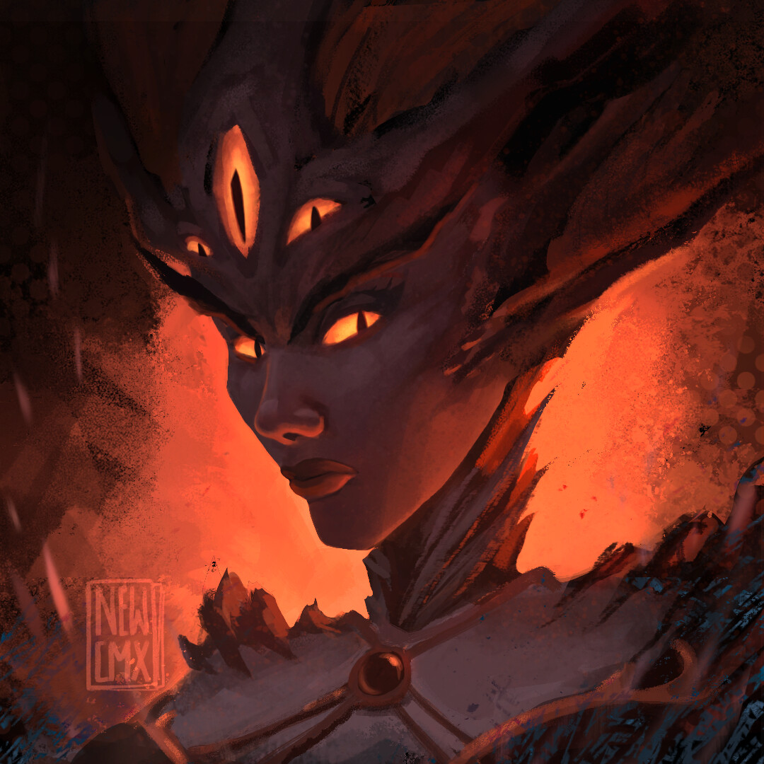 ArtStation - Queen Azshara color practice