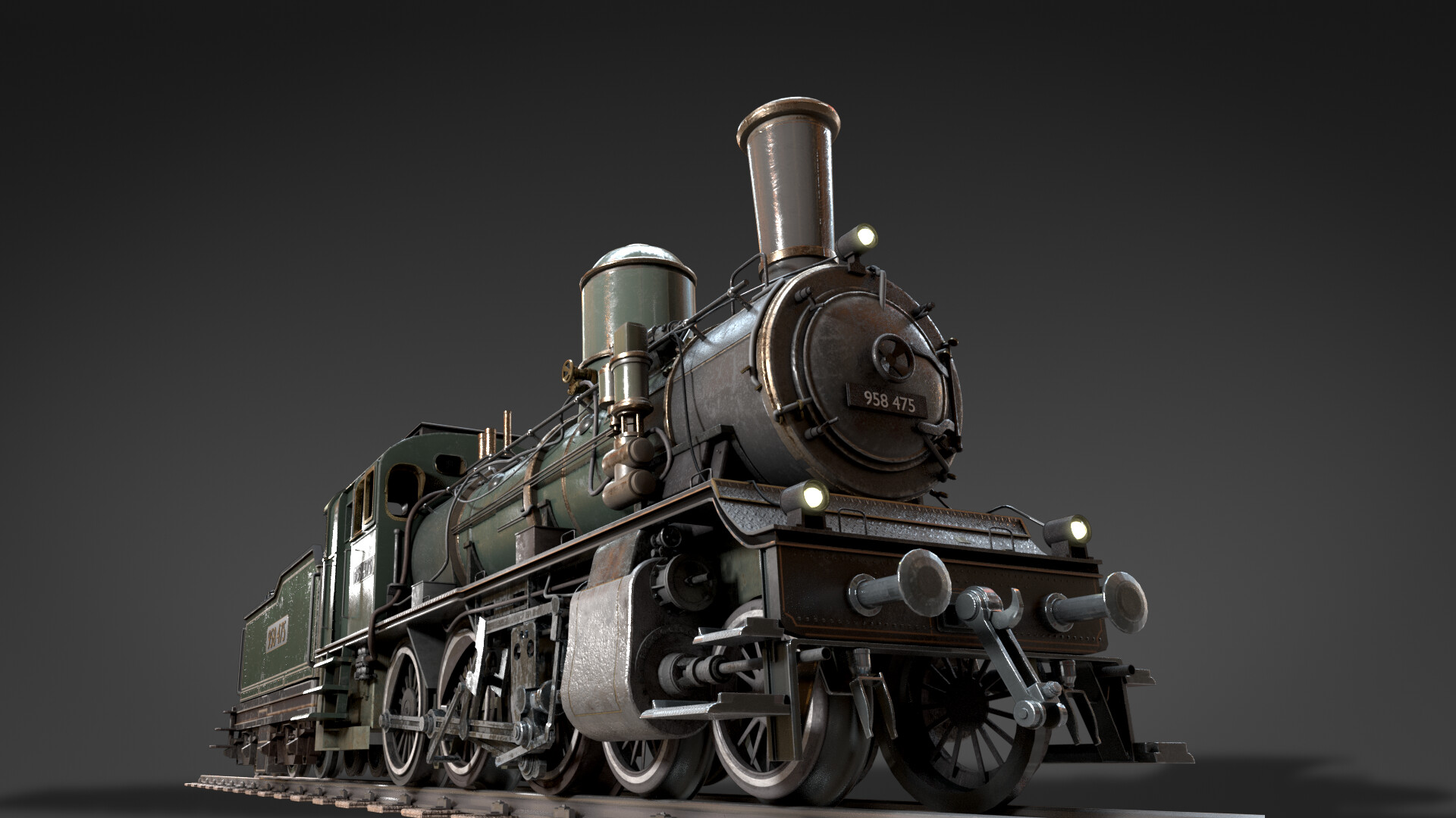 ArtStation - 19 century Locomotive