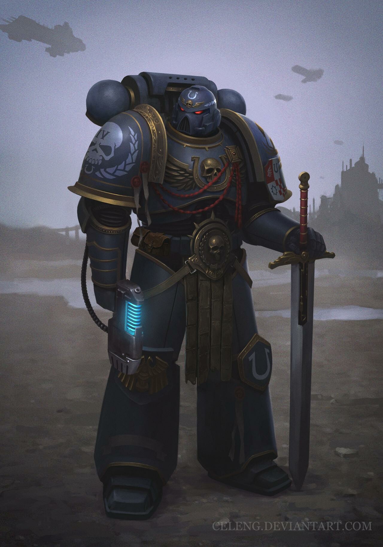ArtStation - Ultramarine Sergeant