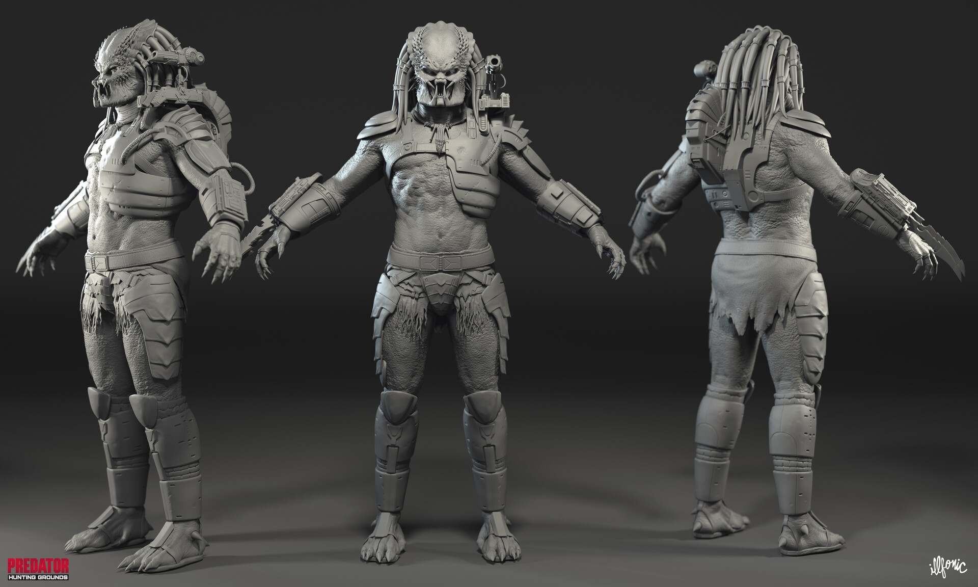 3D Character Artis Digital Sculptor - Tudor Fat - Predator Jungle Hunter