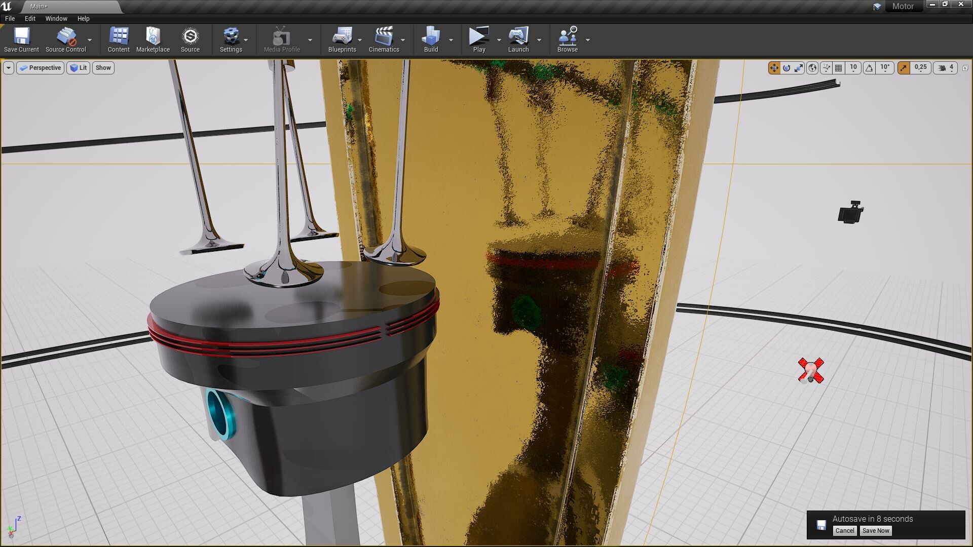ARTRENDER - Motor engine - 3ds max Unreal engine
