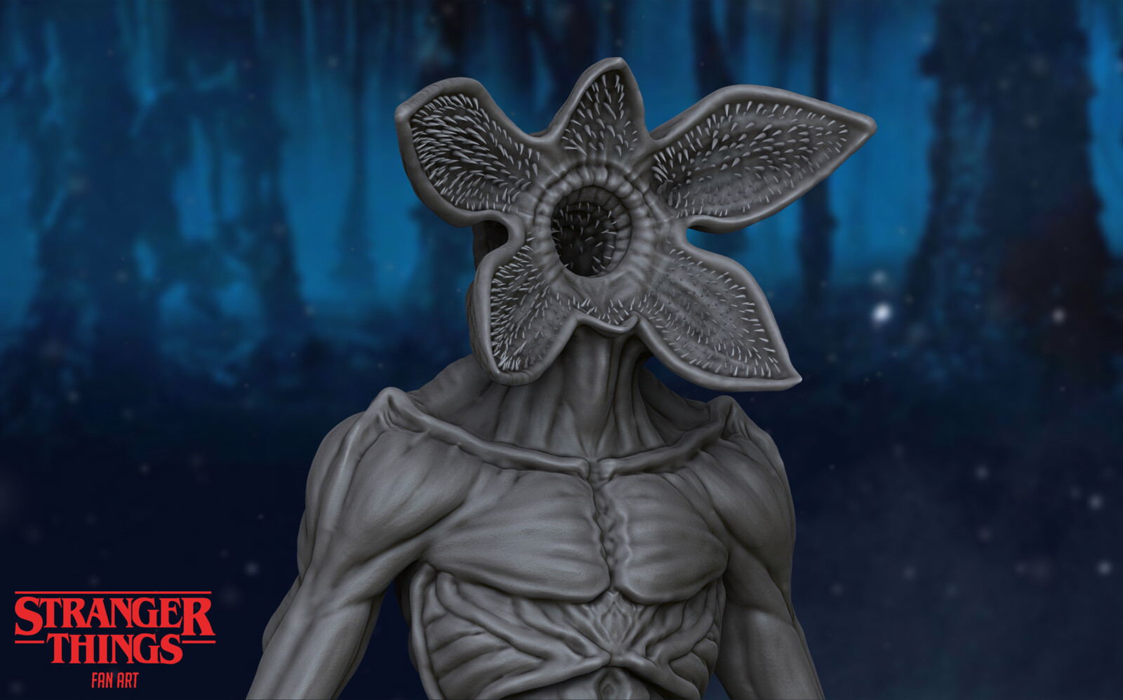 Manolo Lenzi - Stranger Things Fan Art (Demogorgon and Arcade)