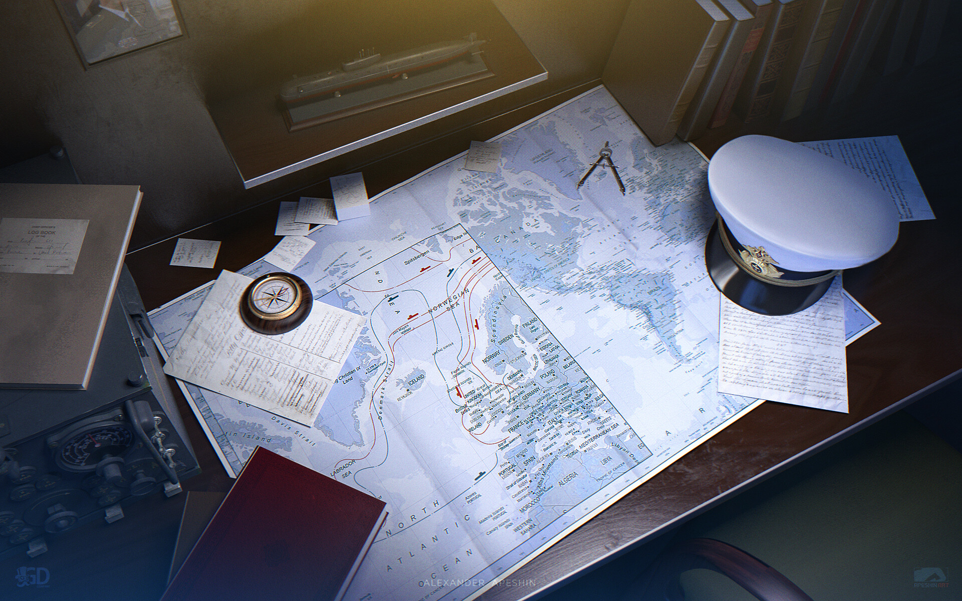 ArtStation - Captain's map