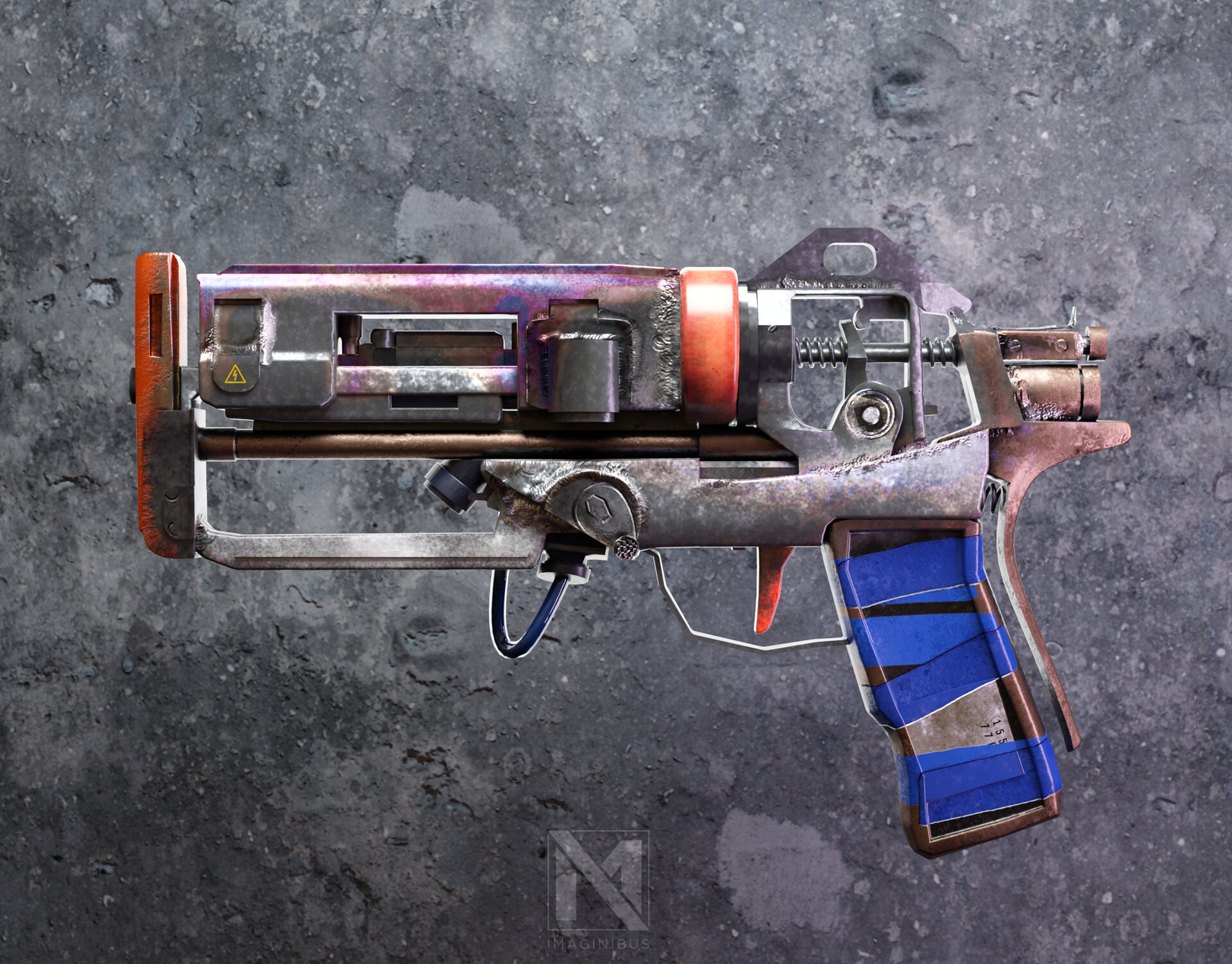 ArtStation - Post apocalyptic Gun