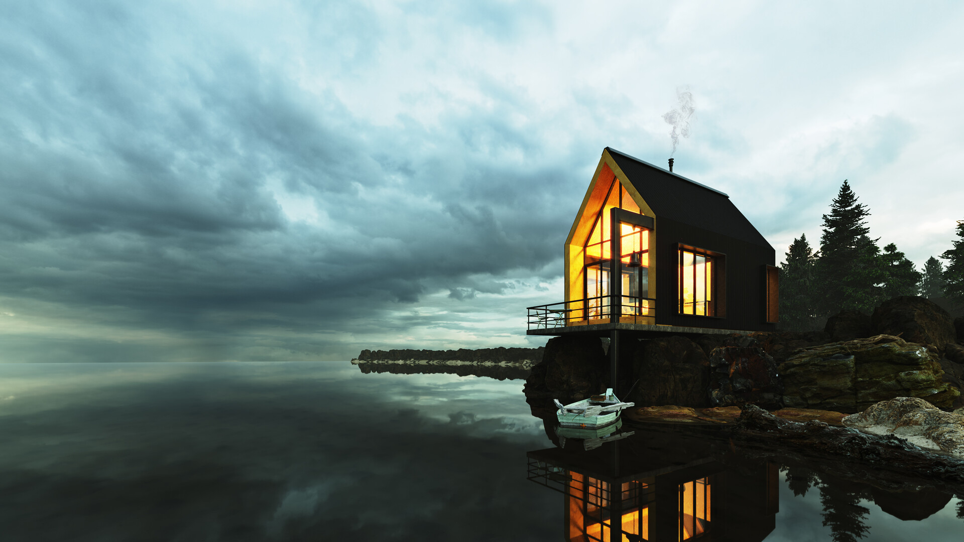 ArtStation - Cabin Contest de Ander Alencar