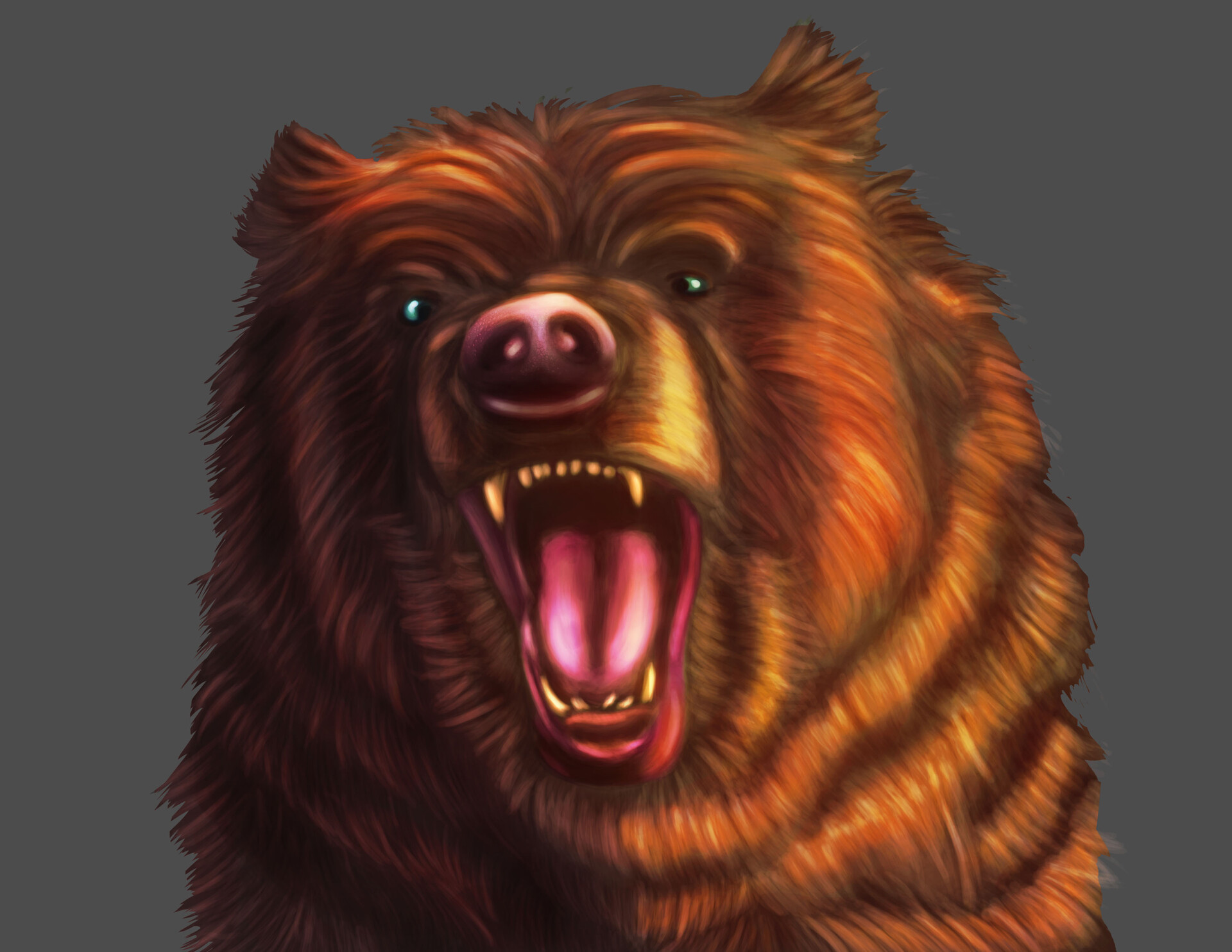 ArtStation - Bear painting