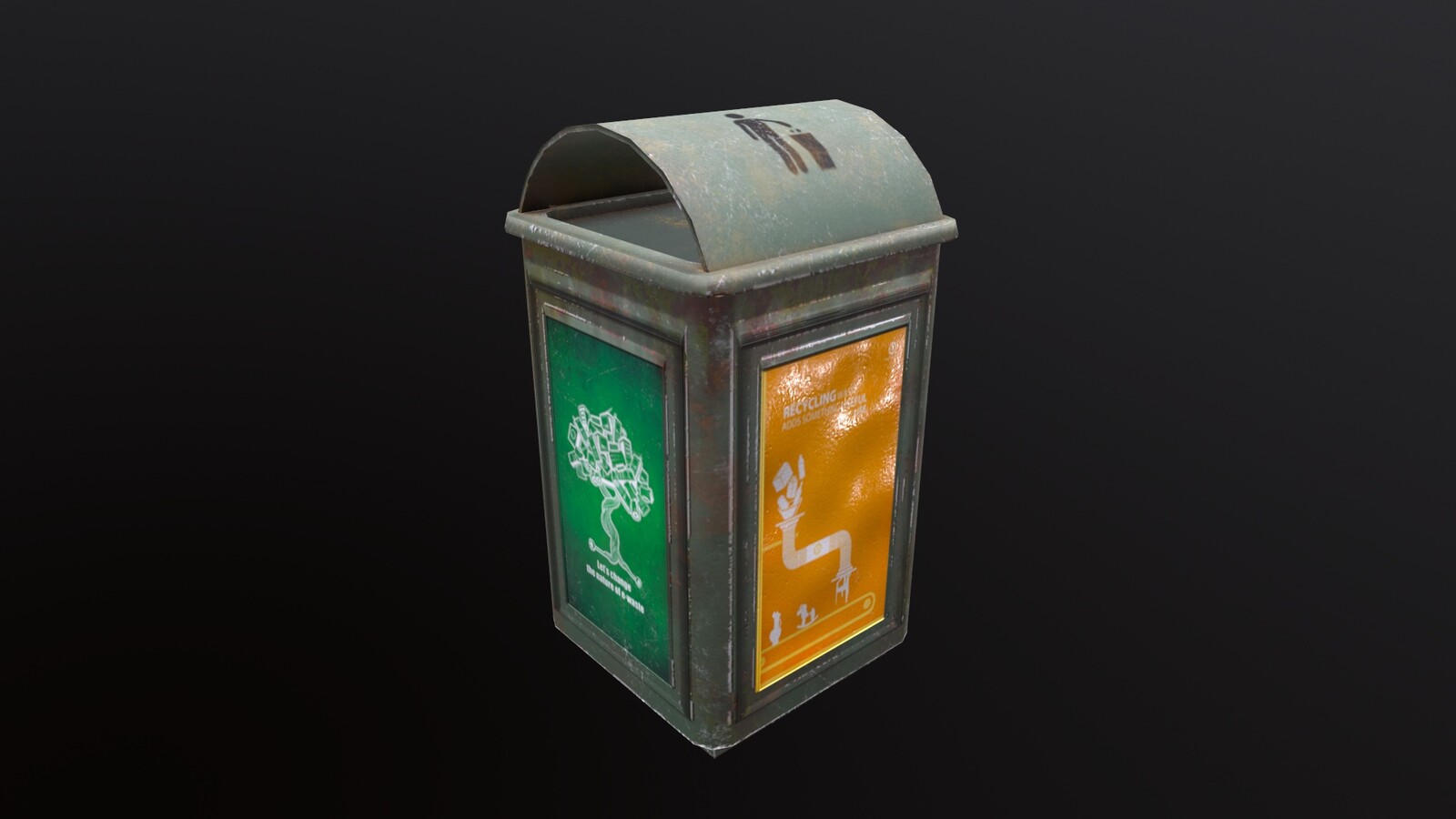 Anthony Chun Mun - Garbage Can / Trash Can (texture only)