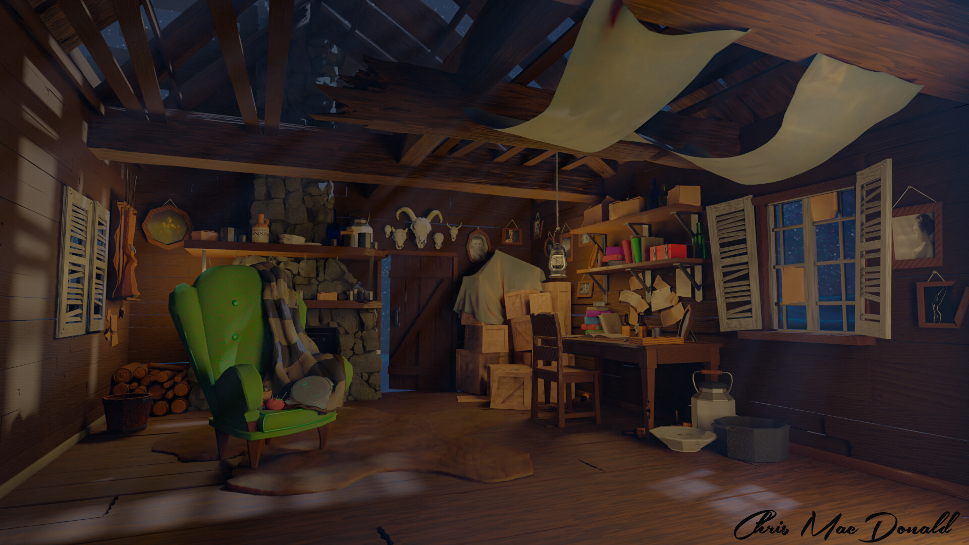 ArtStation - "Rustic Cabin" Art Challenge