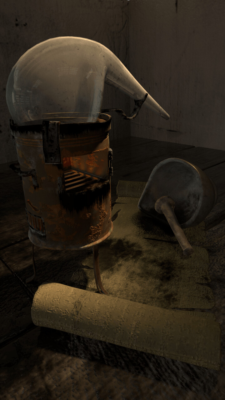 ArtStation - old Science lab