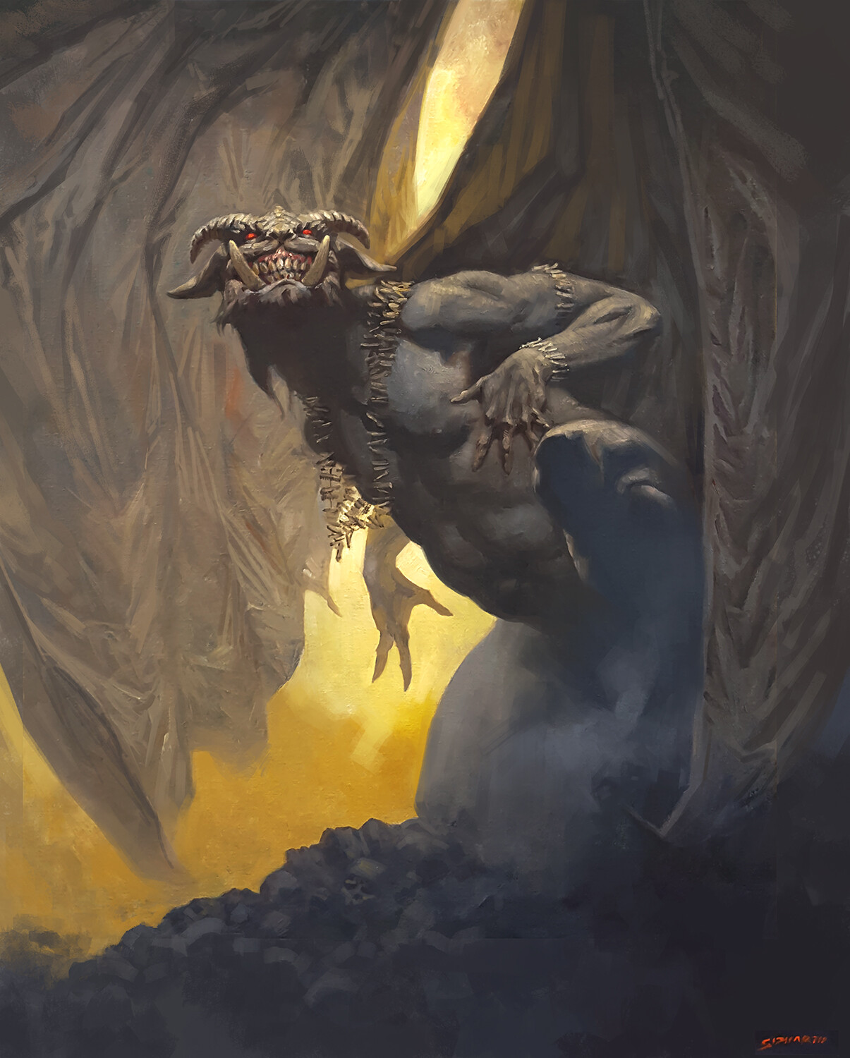 mtg demon artwork