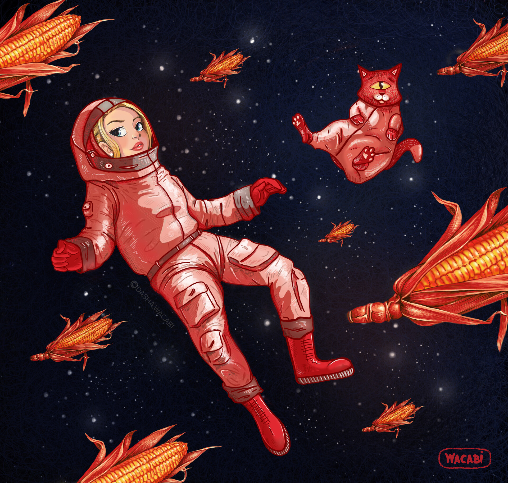 ArtStation - Astronaut | Character Design | iPad Pro + Procreate