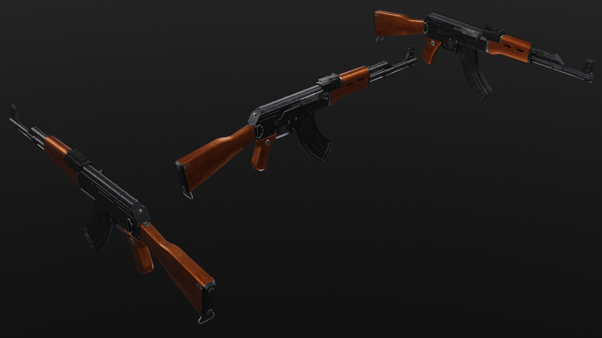 ArtStation - Low Poly / AK-47