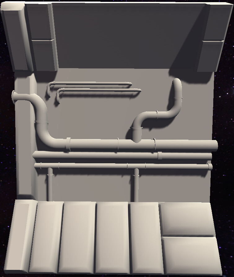 ArtStation - Space Station Wall