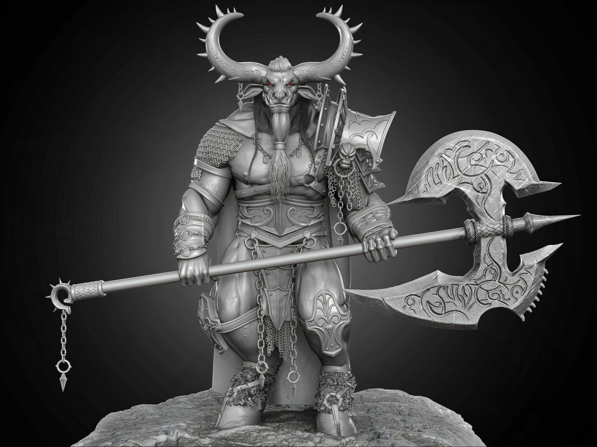 ArtStation - Minotaur Warrior