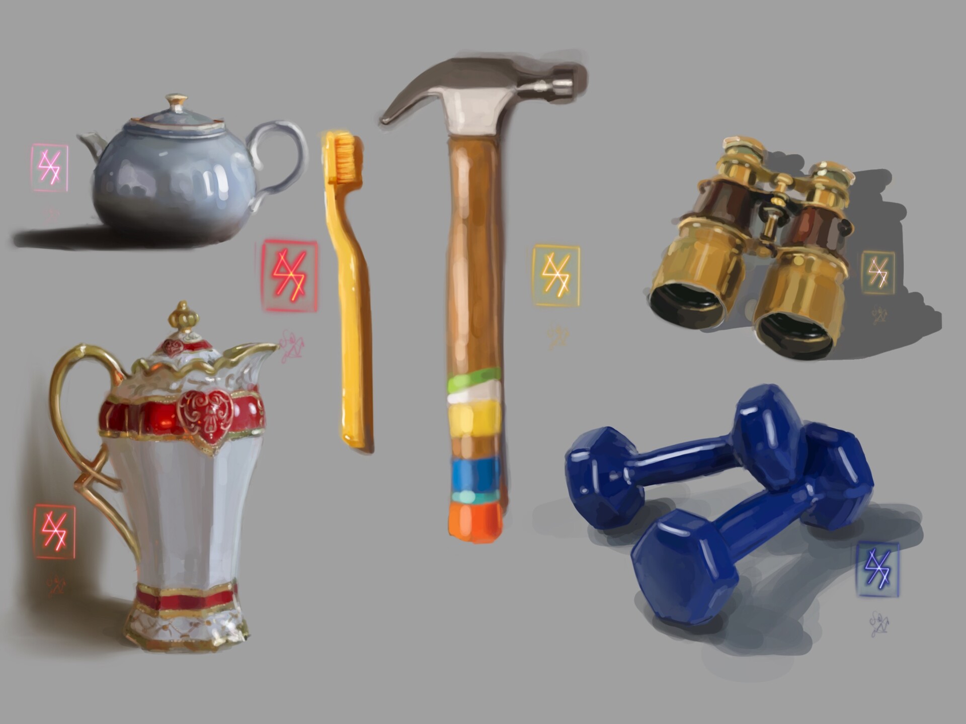ArtStation - Some challenge objects