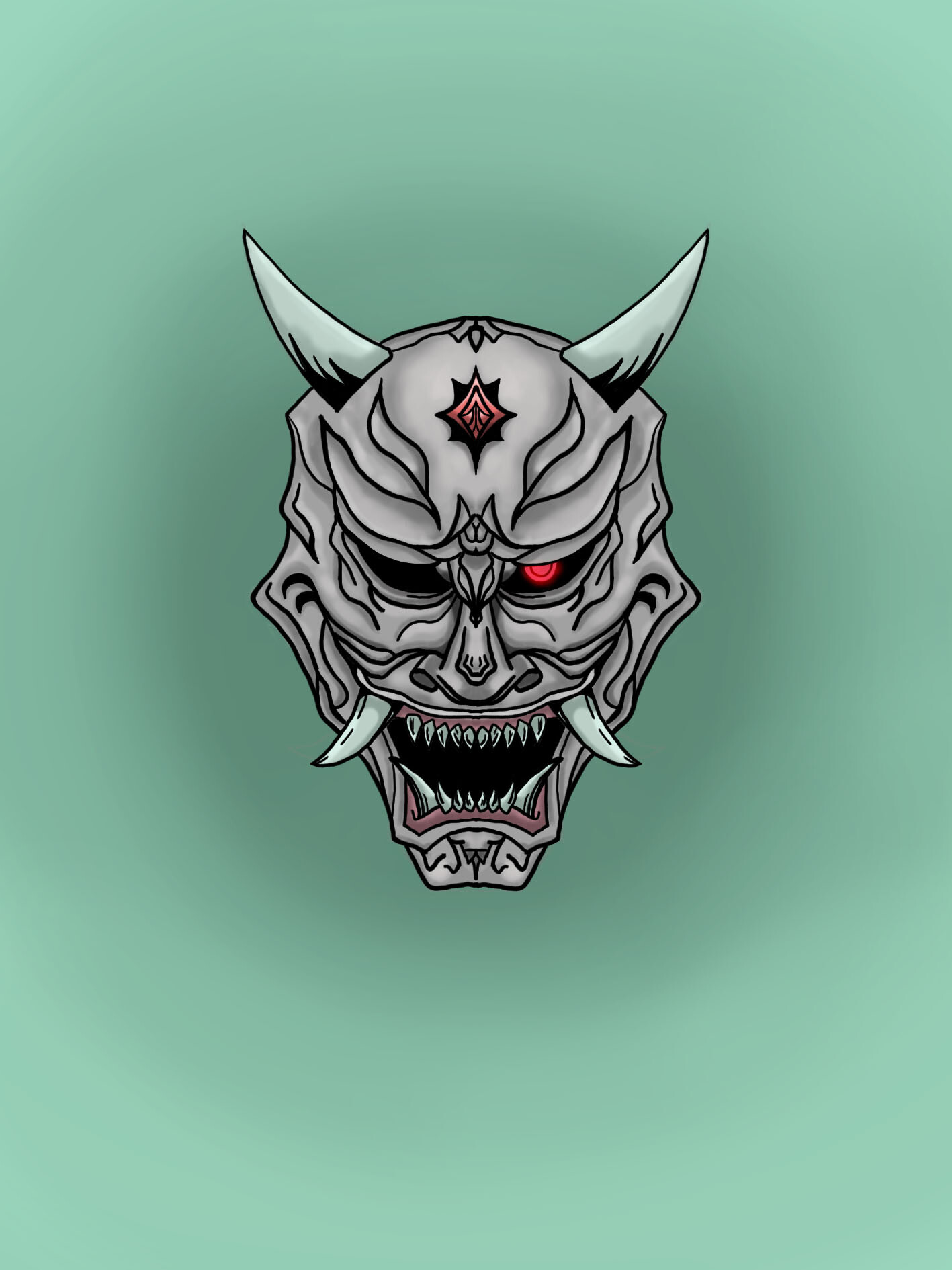 ArtStation - Hannya mask
