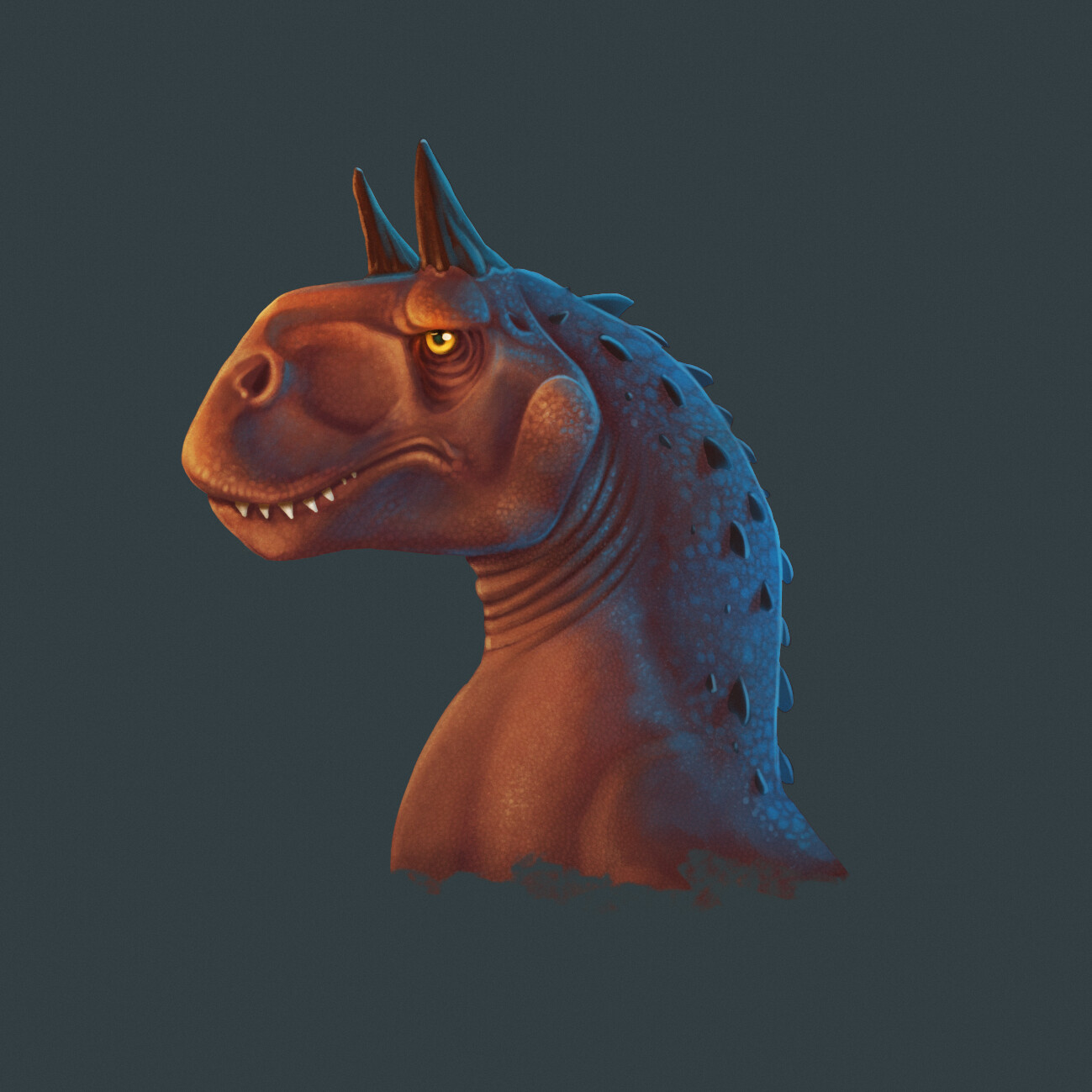 ArtStation - Carnotaurus Portrait