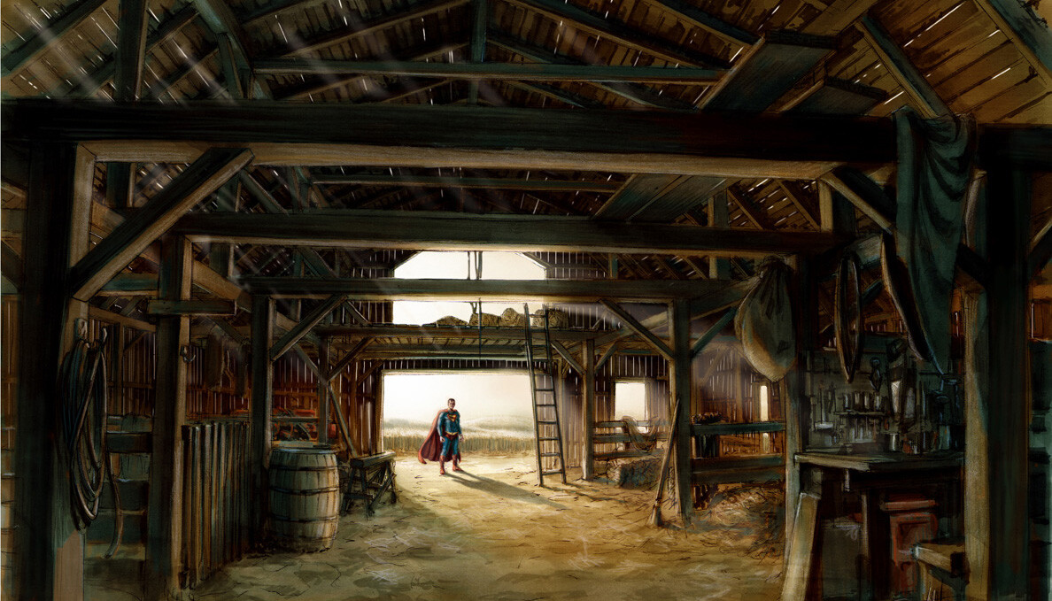 ArtStation - Superman Unfinished Project- Kents' Farm Barn