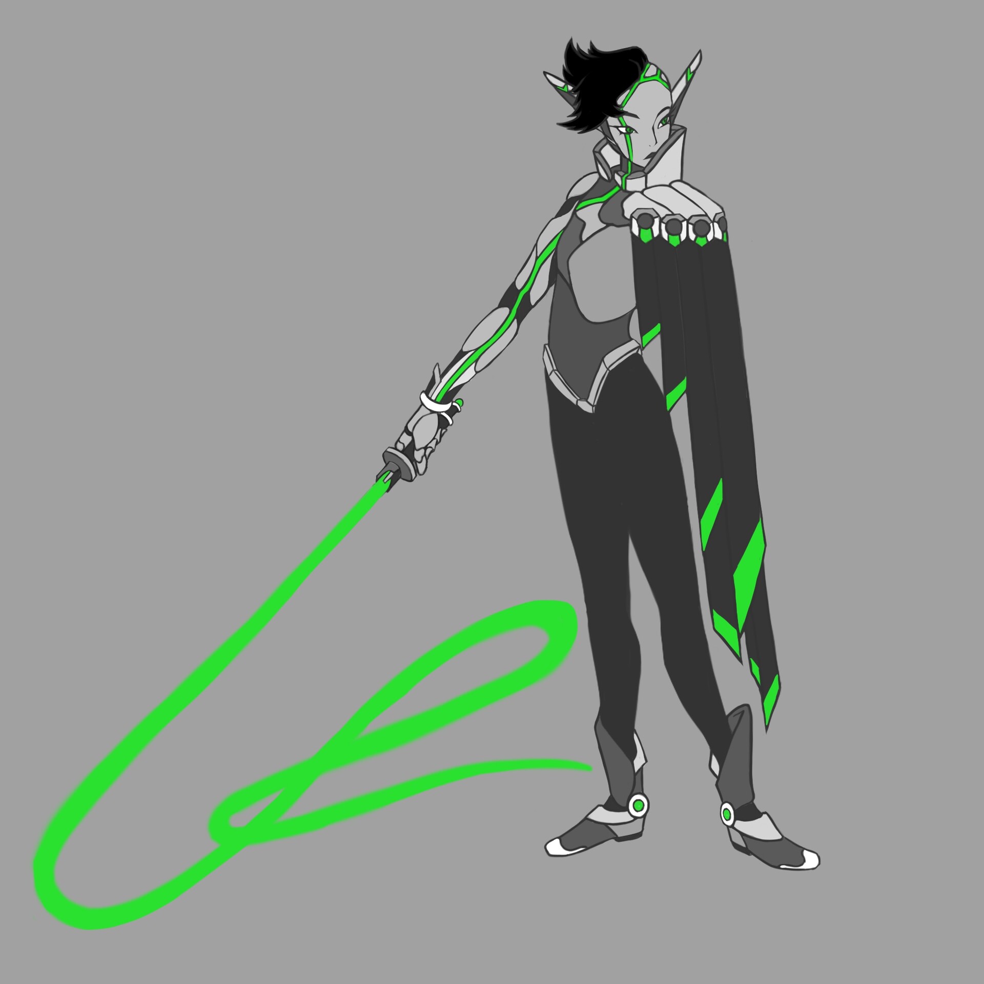 ArtStation - Cyber ELF: Project Green