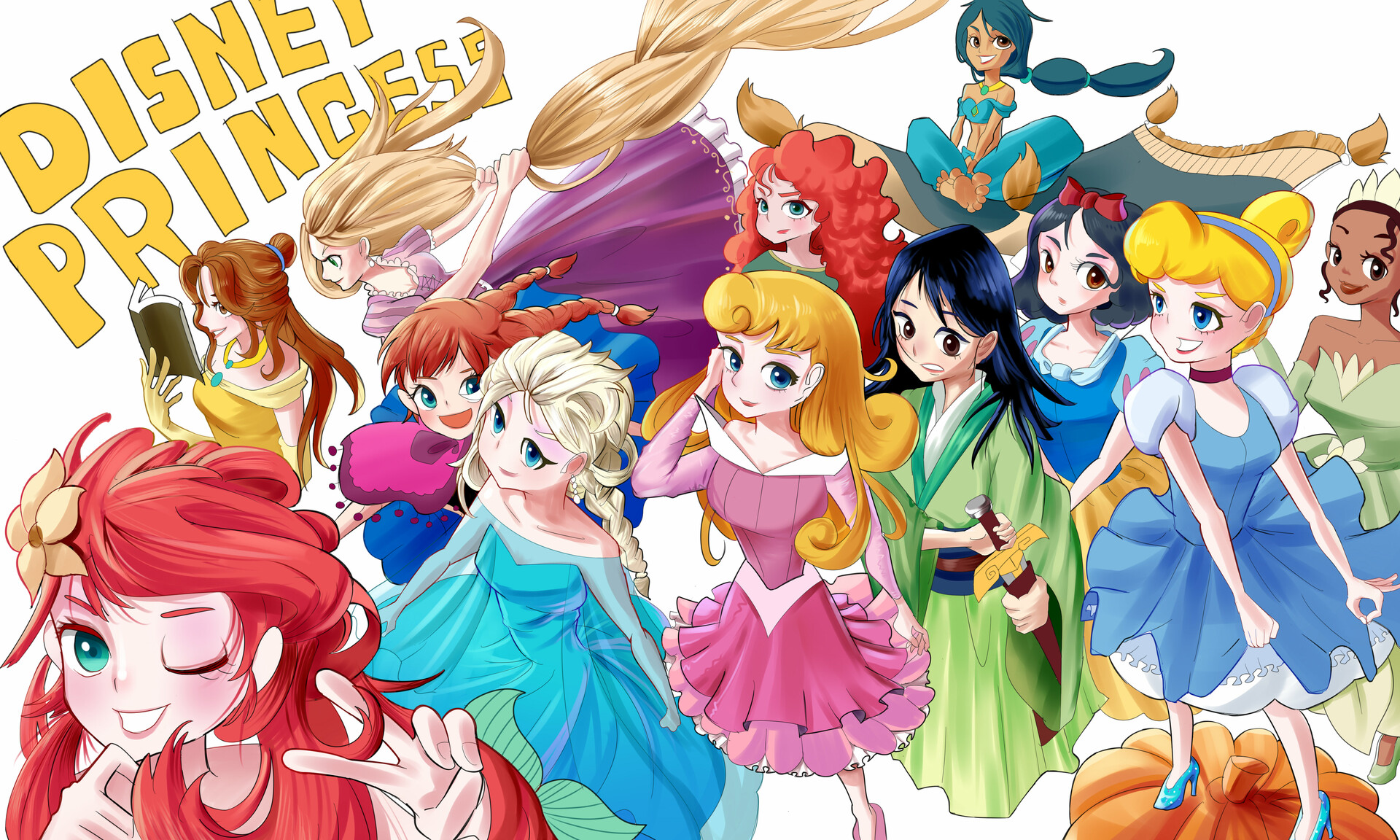 ArtStation - Disney princesses