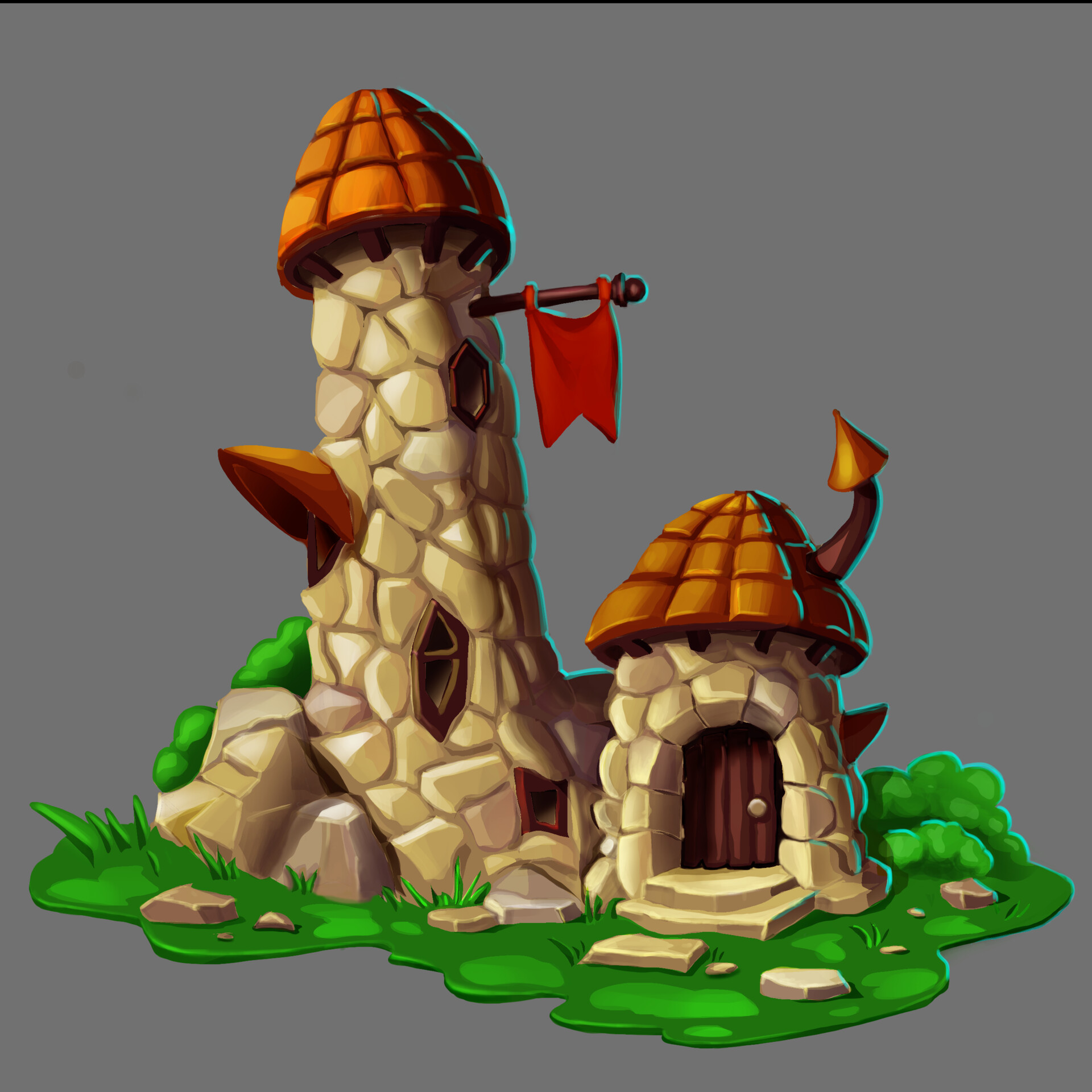 ArtStation - Forest dwarf house