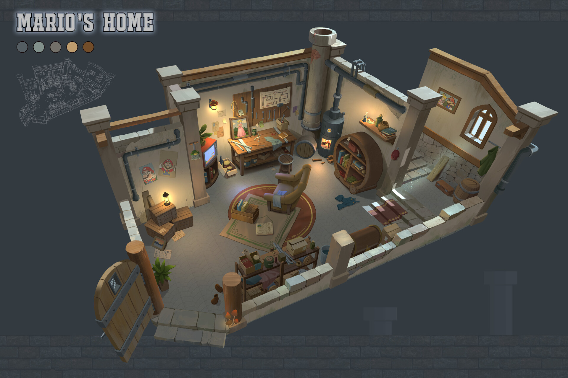 ArtStation - Mario's home