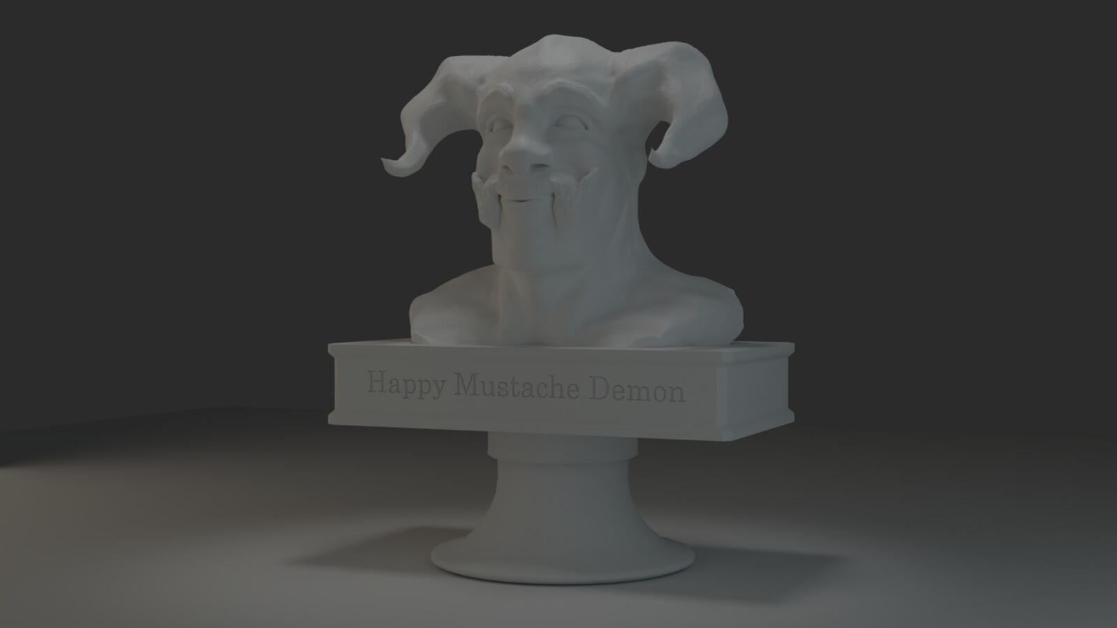 Adam Bąk - Happy Mustache Demon Head