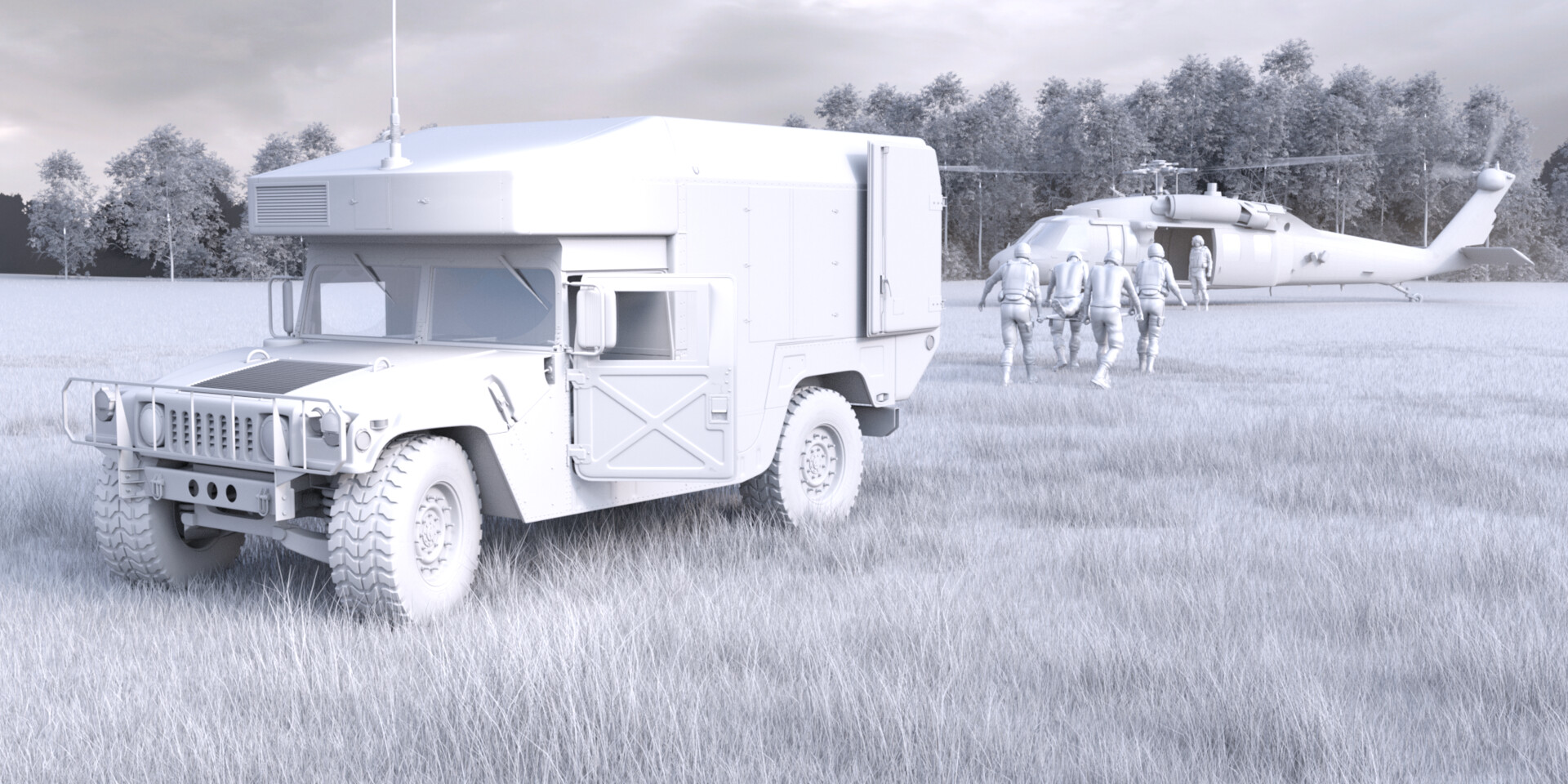 Westfield 3d - U.S.Army M997A1 Maxi Ambulance