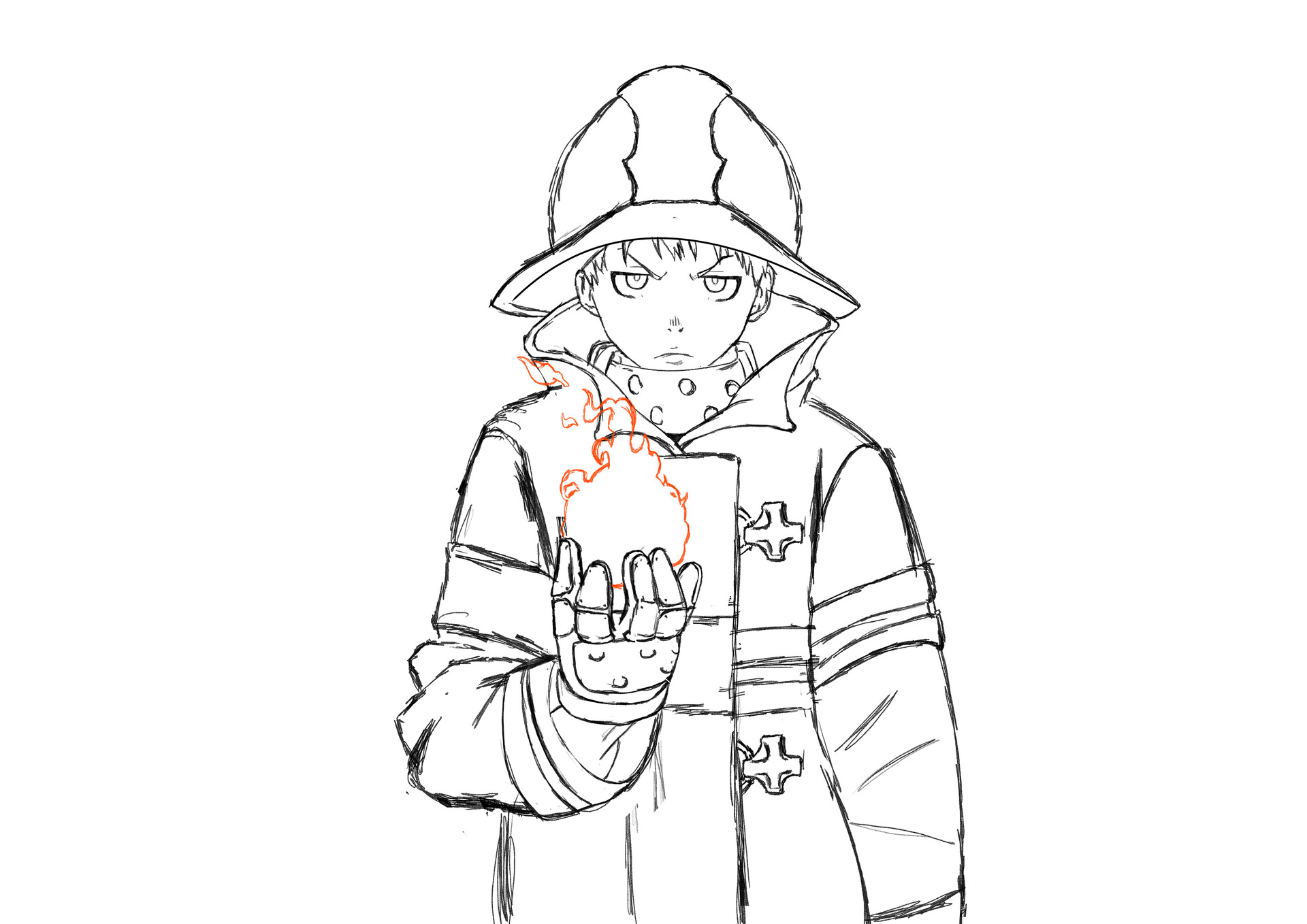 fire force coloring pages