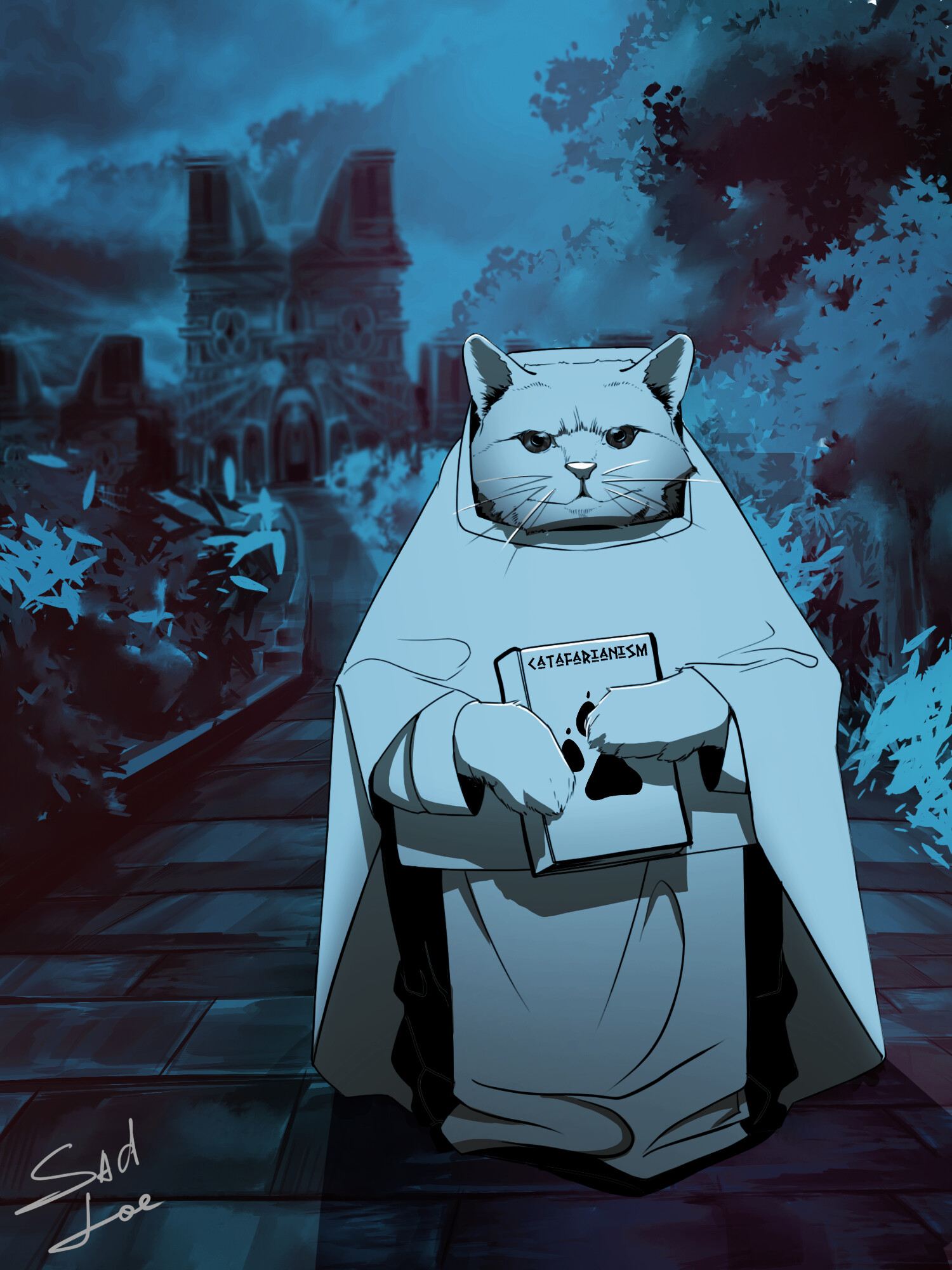 ArtStation - My cat - religion