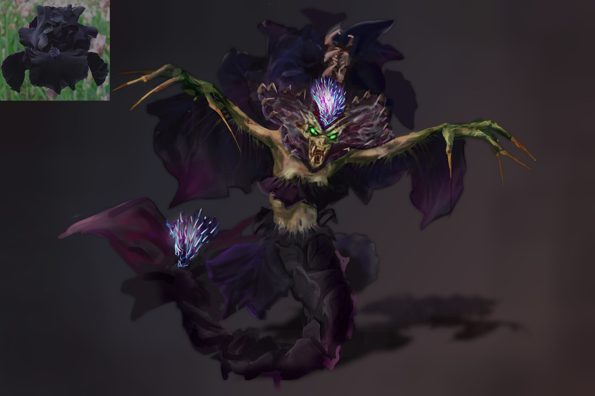 ArtStation - Black iris mermaid