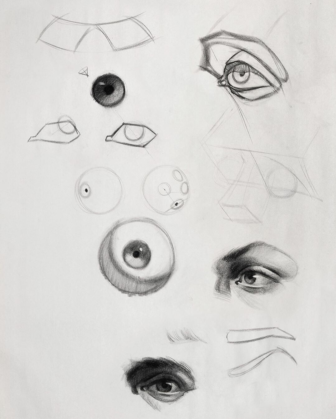 how to draw an eye proko