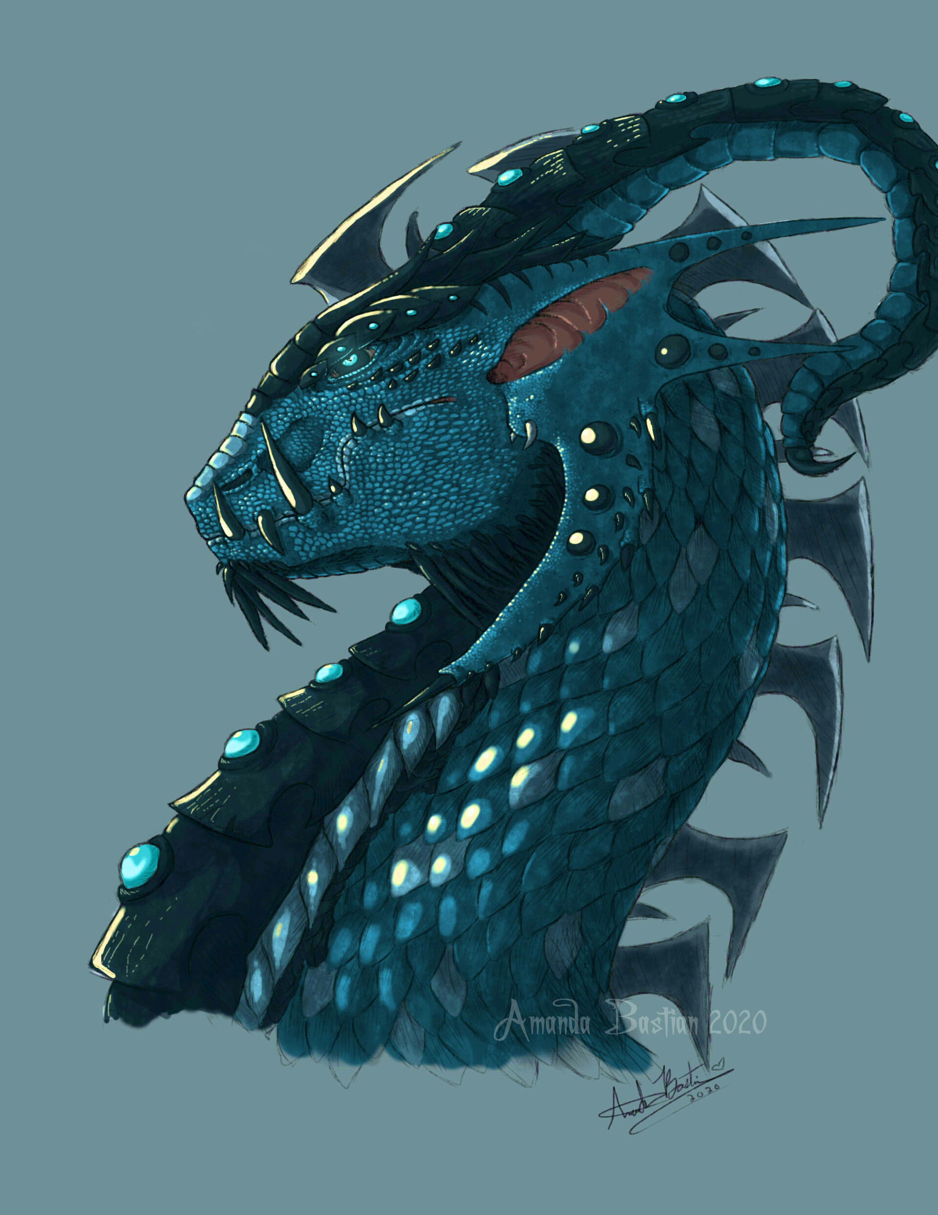 ArtStation - Djinn Dragon Bust Remake