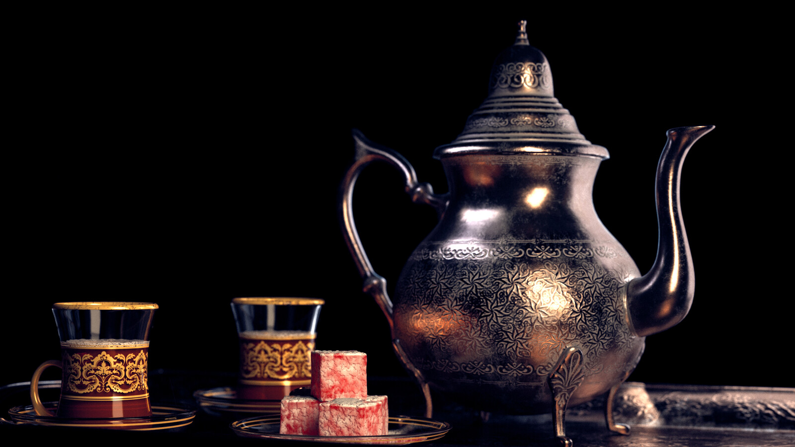 Eduardo Soto Taylor - Tea Set Light/Shading 3ds Max
