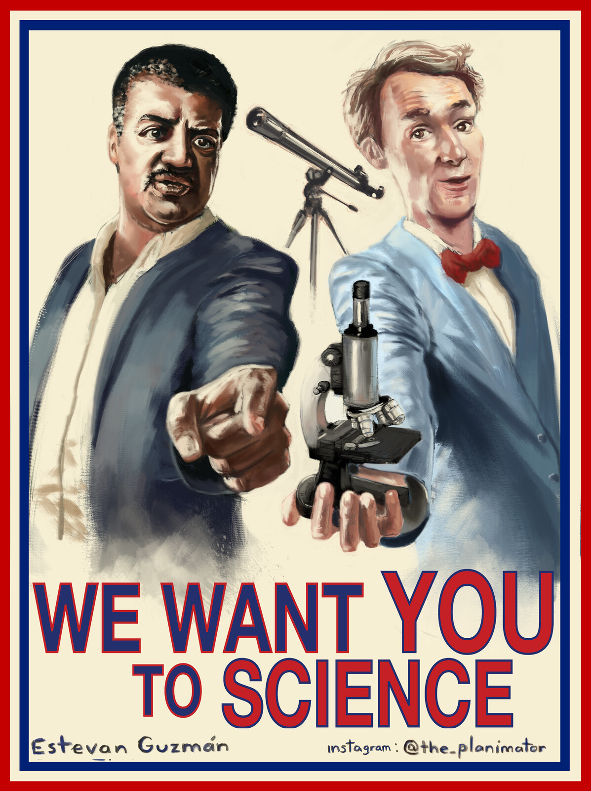 Estevan Guzman - "I Want YOU to Science" and other posters