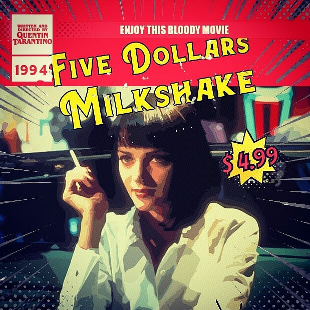 ArtStation - Pulp Fiction - Five dollars shake | Pulp magazine style