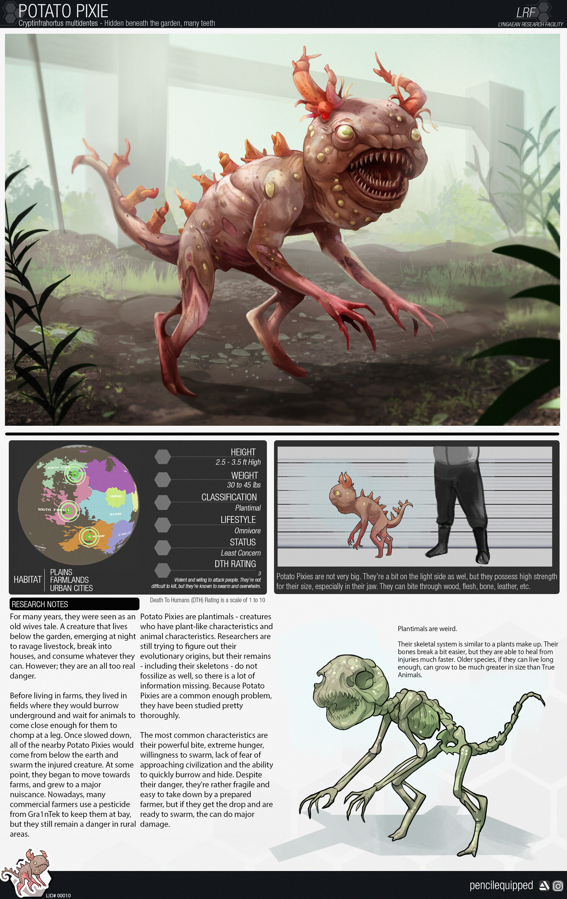 ArtStation - Potato Pixie - Creature Concept