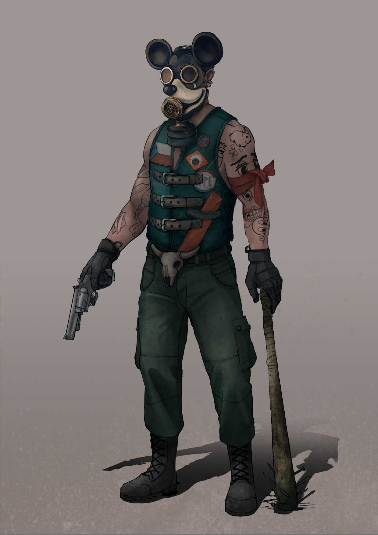 ArtStation - Cartoon biker gang